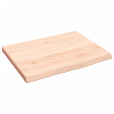 Berkfield Wall Shelf 40x30x2 cm Untreated Solid Wood Oak