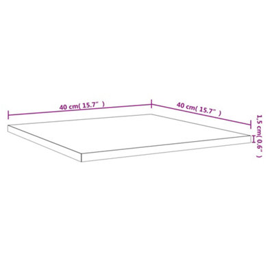 Berkfield Wall Shelves 4 pcs Grey Sonoma 40x40x1.5 cm Engineered Wood