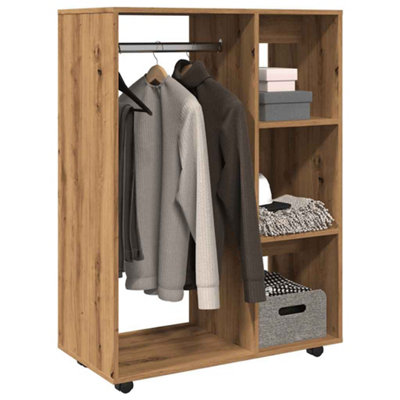 Berkfield Wardrobe Artisan Oak 80x40x110 cm Engineered Wood