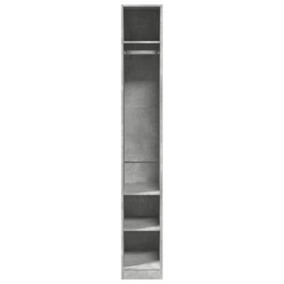 Berkfield Wardrobe Concrete Grey 30x50x200 cm Engineered Wood