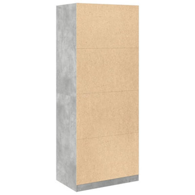 Berkfield Wardrobe Concrete Grey 80x50x200 cm Engineered Wood