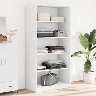 Berkfield Wardrobe White 100x50x200 cm Engineered Wood