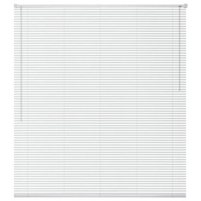 Berkfield Window Blinds Aluminium 140x160 cm White | DIY at B&Q