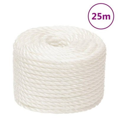 Berkfield Work Rope White 12 mm 25 m Polypropylene