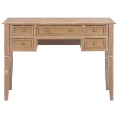 Berkfield Writing Desk Brown 109.5x45x77.5 cm Wood