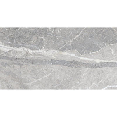 Berlin Stone Effect Ceramic Tile 30 x 60cm / Light Grey