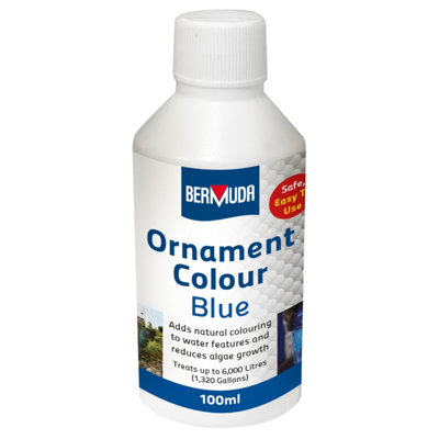 Bermuda Blue Ornament Colour 100ml Reduce Algae and Weeds Stunning Water