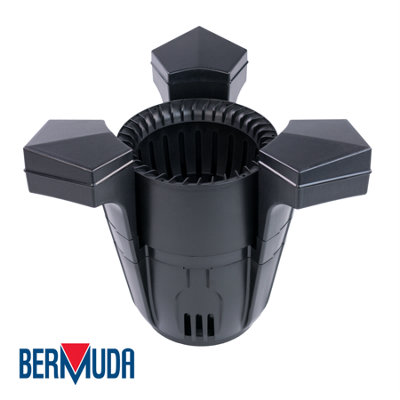 Bermuda Floating Pond Skimmer 3000 Floating Surface Filter Clear Debris ...