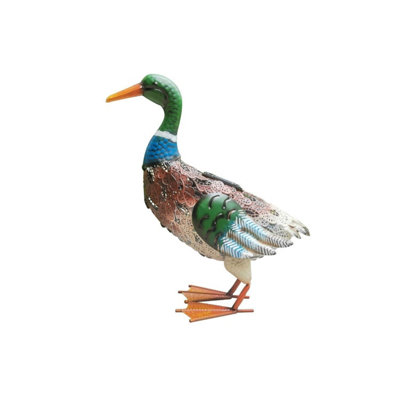 Bermuda Solar Freestanding Metal Garden Ornament Mallard