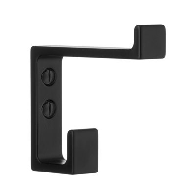 BESLAGSBODEN - Coat and Hat Hook, Black, Height 75 mm | DIY at B&Q