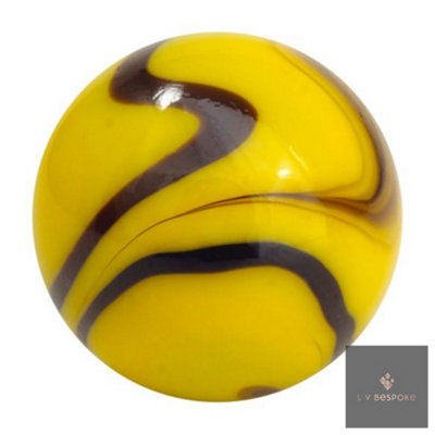 Bespoke Marble and Steel Crown - Bumblebee Marble