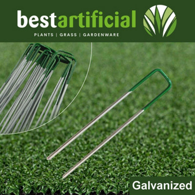 Best Artificial 100 Grass Fixing pins U nails pegs