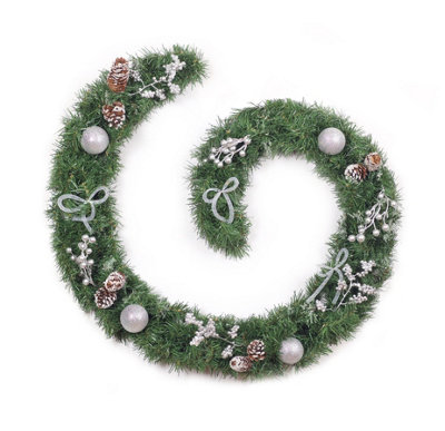 Best Artificial 6ft / 180cm Decorated Frozen Christmas Garland with ...