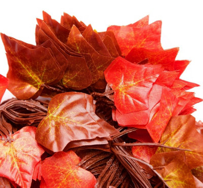 Best Artificial 7ft - 210cm Two Tone Autumn English Ivy Halloween ...