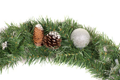 Best Artificial 9ft / 270cm Decorated Frozen Christmas Garland with ...