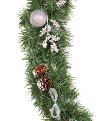 Best Artificial 9ft / 270cm Decorated Frozen Christmas Garland with ...