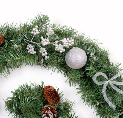 Best Artificial 9ft / 270cm Decorated Frozen Christmas Garland with ...