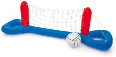 Bestway 2.4m 8ft Wide Inflatable Pool Volleyball Net Set Game with Ball ...