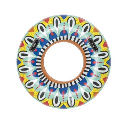 Bestway Flirty Fiesta Swim Tube, 42 inch Inflatable Ring with Handles