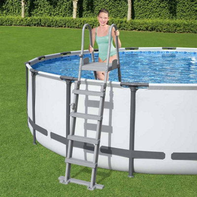 Bestway Flowclear 4-Step Safety Pool Ladder 132cm - Above Ground ...