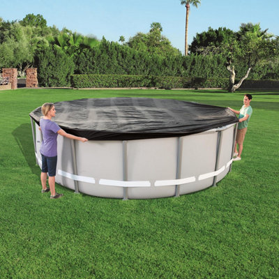 Bestway Flowclear Above Ground 16ft Steel Frame Swimming Pool Cover