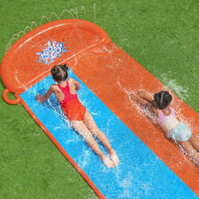 Bestway H20GO Double Lane Slip and Slide, Inflatable Water Slide for Kids