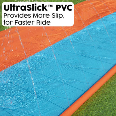 Bestway H20GO Double Lane Slip and Slide, Inflatable Water Slide for Kids