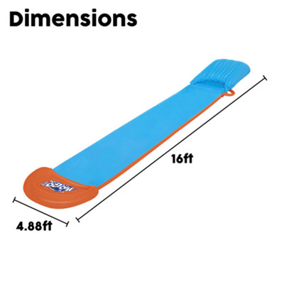 Bestway H2OGO Tsunami Splash Single Slide, 16ft Inflatable Water Slide ...