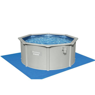 Bestway Hydrium 10ft x 48in Pool Set Above Ground Swimming Pool with ...