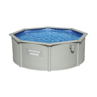 Bestway Hydrium 12ft x 48in Pool Set Above Ground Swimming Pool with ...