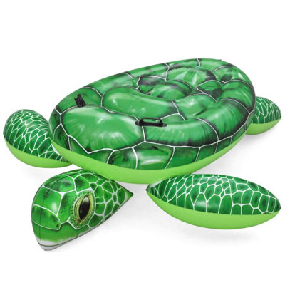 Bestway Inflatable Sea Turtle Kids Pool Float, Ride-On Floatie with Handles