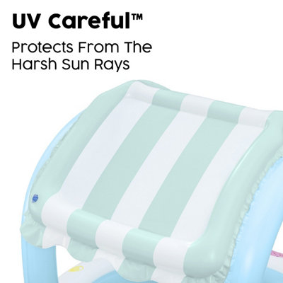 Bestway Inflatable Sweet Shop Paddling Pool, Kids Paddling Pool with Canopy