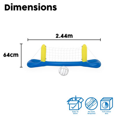 Bestway Inflatable Volleyball Swimming Pool Toy, Inflatable Volleyball Set
