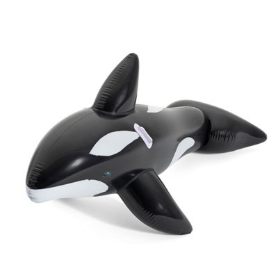 Bestway Jumbo Whale Pool Float, Kids Inflatable Ride-On with Handles