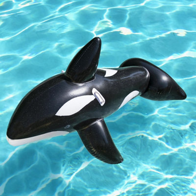 Bestway Jumbo Whale Pool Float, Kids Inflatable Ride-On with Handles