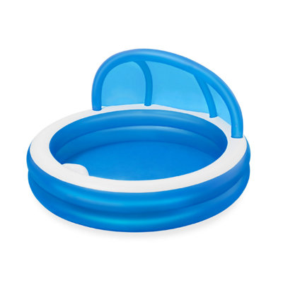 Bestway Kids Paddling Pool, Inflatable Portable Swimming Pool with Sunshade