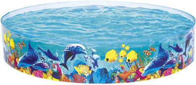 Bestway Kids Paddling Pool Rigid Multicolour dolphin Swimming Pool for ...