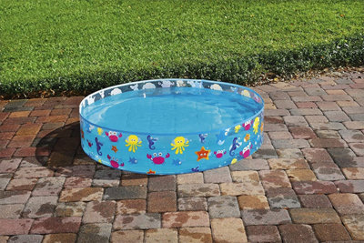 Bestway Kids Paddling Pool Rigid Multicolour Star Fish Swimming Pool ...