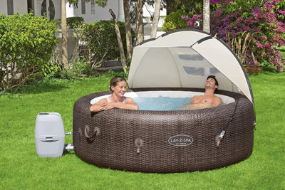 Bestway Lay Z Spa Canopy Hot Tub Vegas Miami Palm Spa Water Proof ...