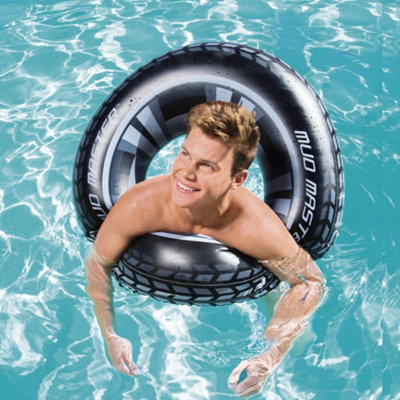 Bestway Mud Master Swim Ring, Inflatable Swimming Float Rung, Pool Float