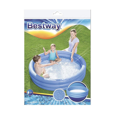 Bestway Paddling Pool 3 Ring Kids' with Repair Patch, 152x30cm, Colour ...
