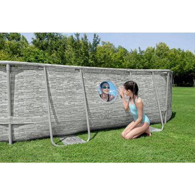 Bestway Power Steel Swim Vista Series™ 16ft x 10ft x 42in Oval Pool Set with Filter Pump