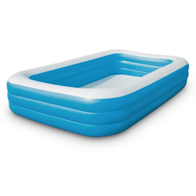 Bestway Rectangular Inflatable Swimming Pool Family Garden Paddling ...