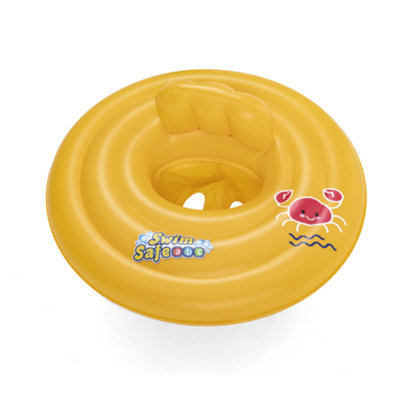 Bestway Round 3-Ring Inflatable Baby Boat Float for Toddlers Ages 0-12 ...