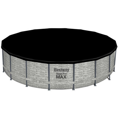 Bestway Steel Pro Max Steel Pro Set, 18FT Swimming Pool, Stone