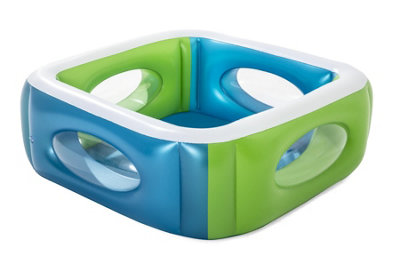 Bestway Window Paddling Pool, Kids Splash Pool, Inflatable Kiddie ...