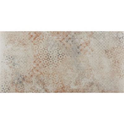 Beta Beat Matt Stone Effect Porcelain Tile 60 x 120cm / Beige | DIY at B&Q