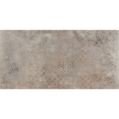 Beta Beat Matt Stone Effect Porcelain Tile 60 x 120cm / Grey