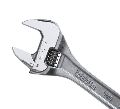 Beta Tools 111E 300 Compact Chrome-Plated Adjustable Wrenches with ...