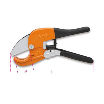 Beta Tools 342 Ratchet-Type Shears for Plastic Pipes | DIY at B&Q